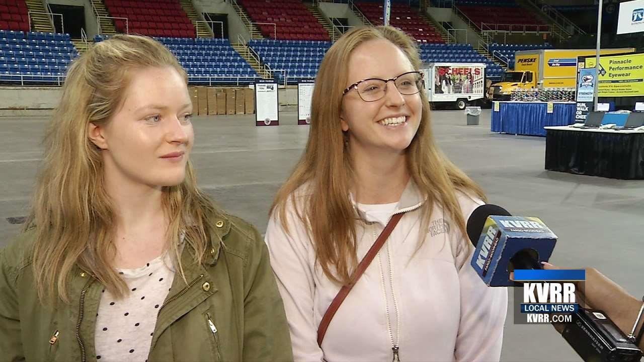 Runners in the Home Stretch for the Fargo Marathon