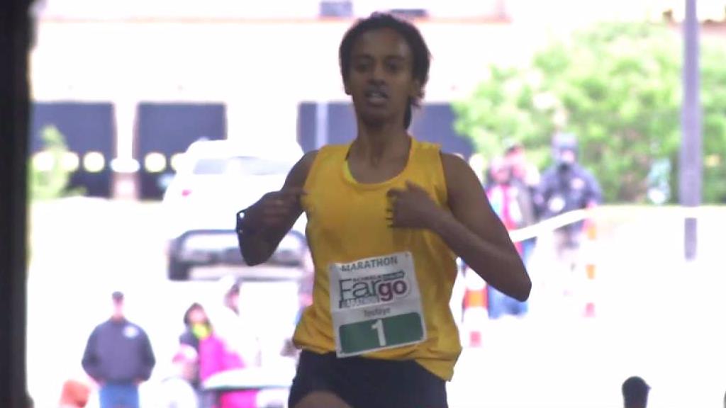 Semehar Tesfaye Repeats as Fargo Marathon Women's Champion - KVRR Local ...