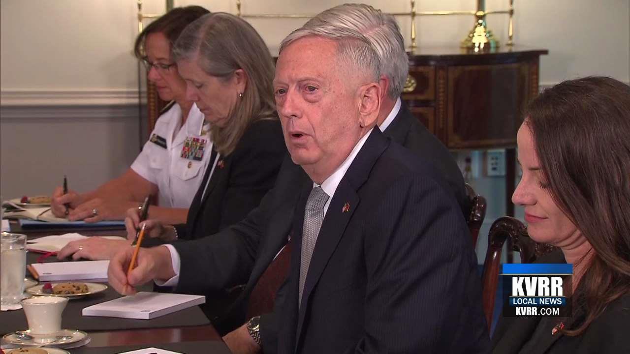 Defense Secretary Jim Mattis Visits Minot Air Force Base - KVRR Local News