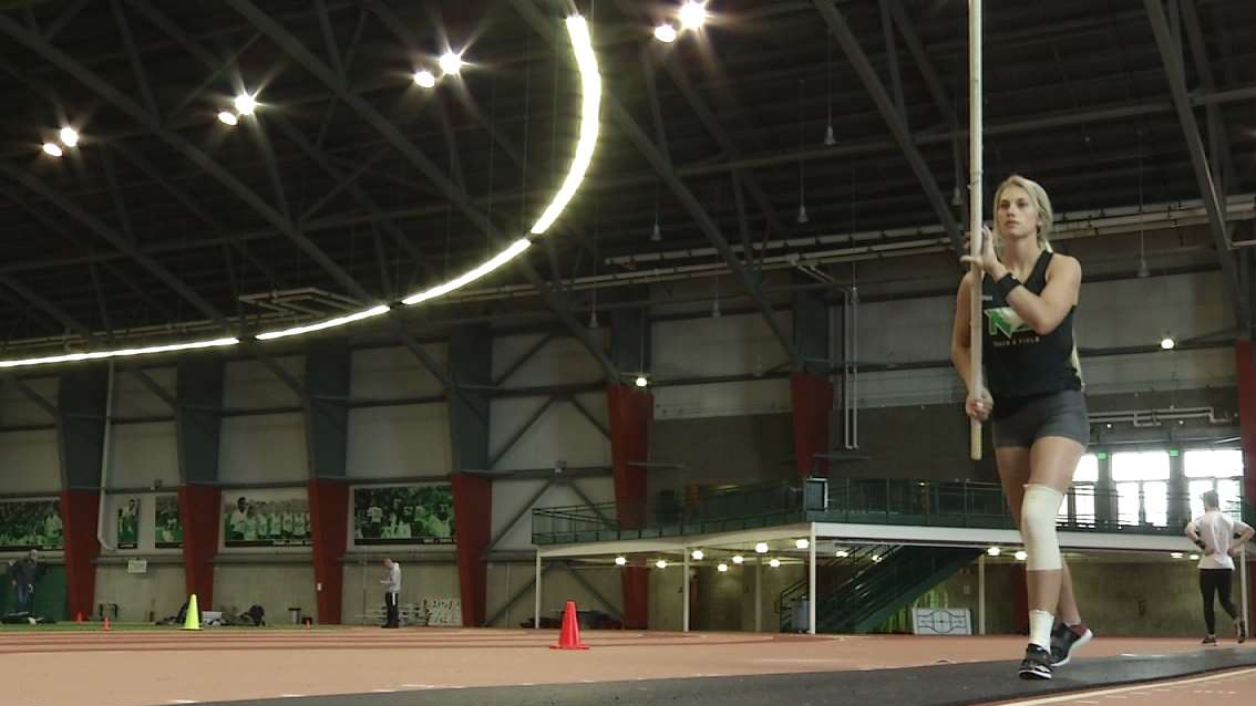 UND Pole Vaulter Kyley Foster Soars On and Off the Track - KVRR Local News