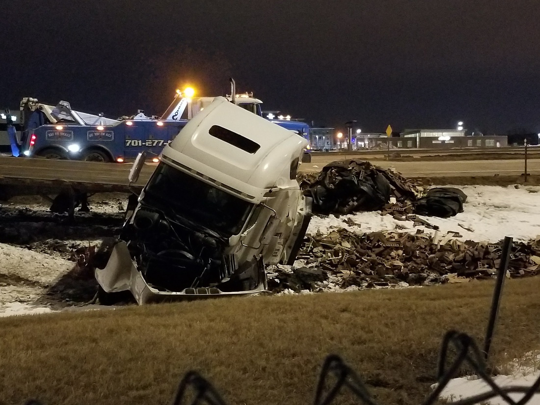 Driver Cited After Semi-Van Crash in West Fargo - KVRR Local News