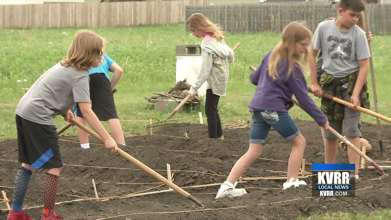 Students at Fargo's Bennett Elementary Plant Garden - KVRR Local News