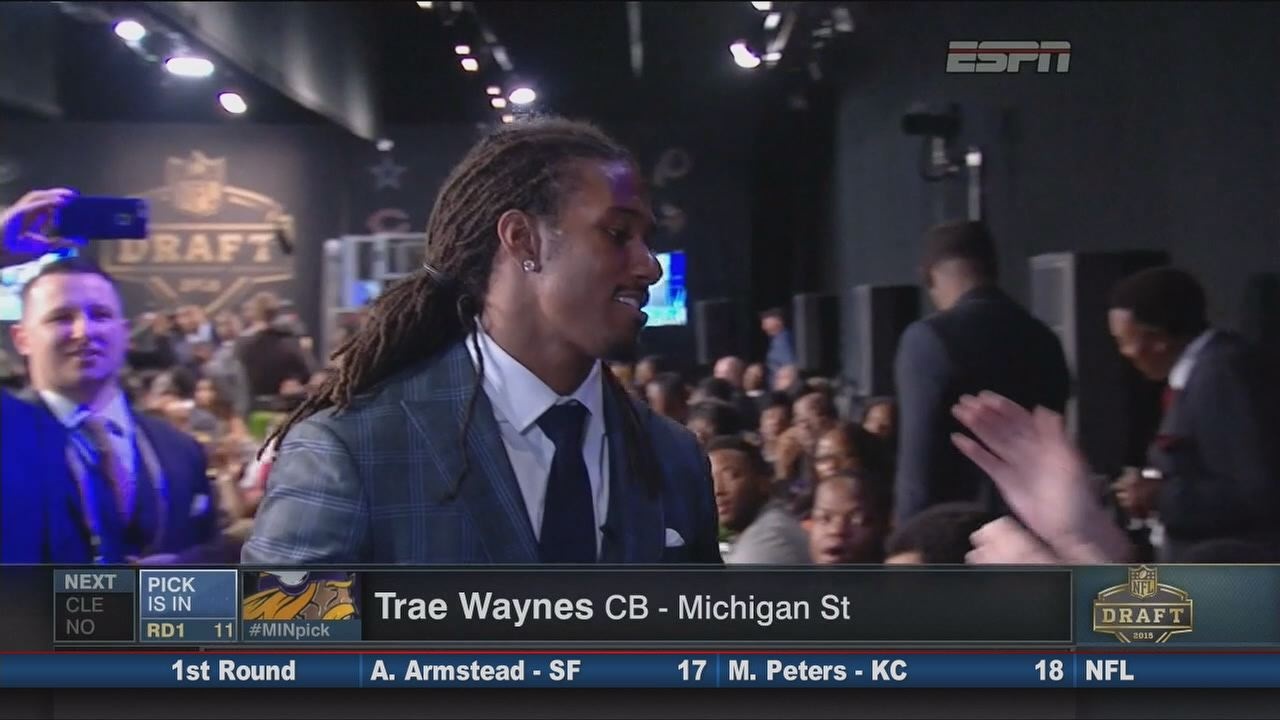 Vikings Select Trae Waynes in 1st Round of NFL Draft - KVRR Local News