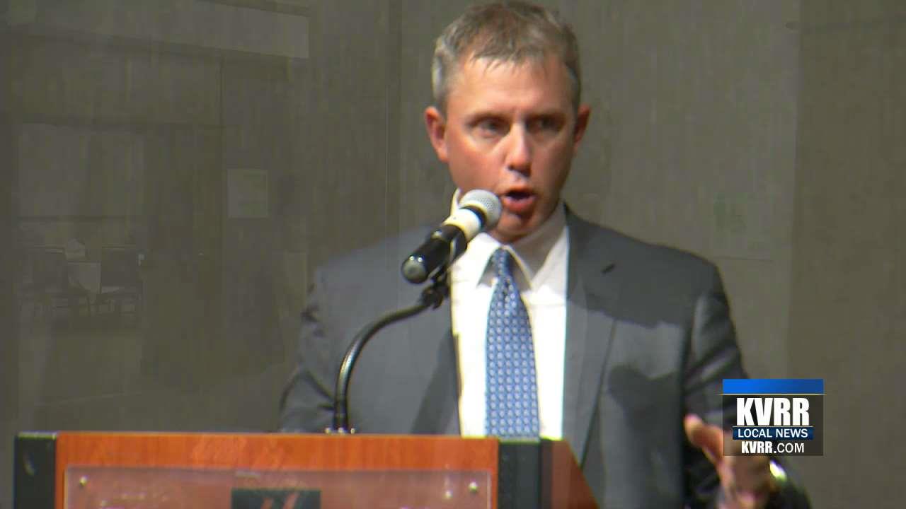 Congressional Candidate Kelly Armstrong Speaks to Republicans in Fargo