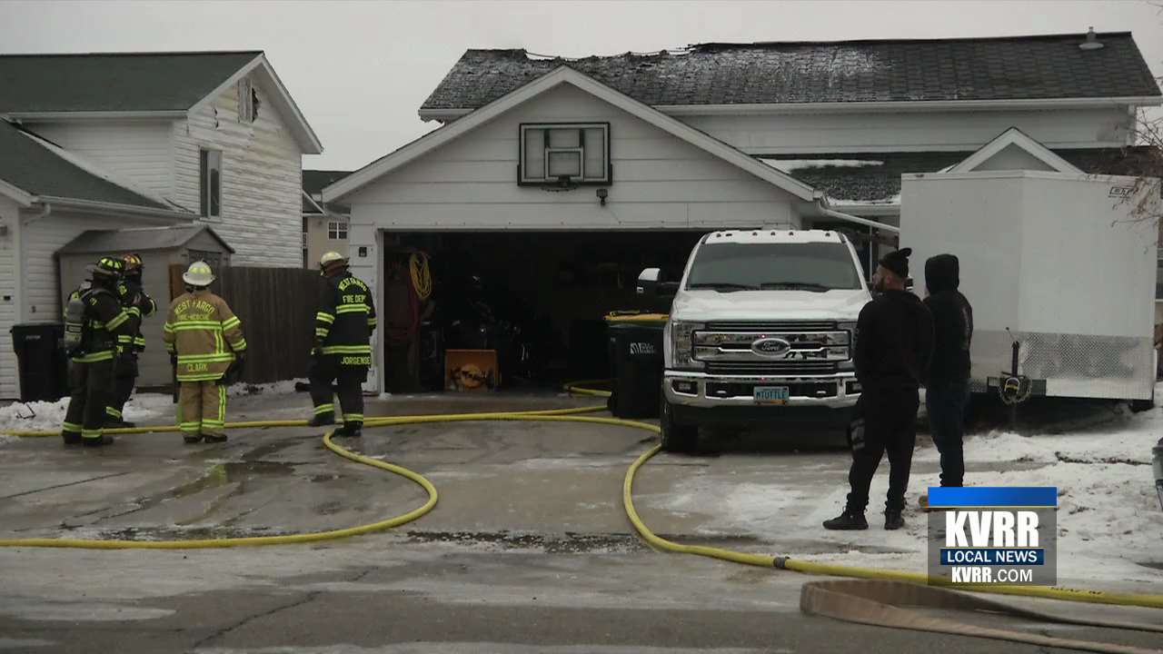 West Fargo Bedroom Fire Spreads to Attic - KVRR Local News