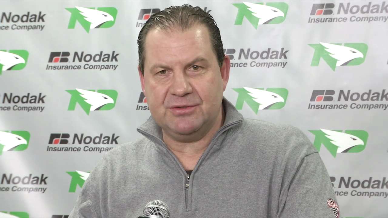 UND Hockey Frustrated but not Concerned by Lack of Goal Scoring - KVRR ...