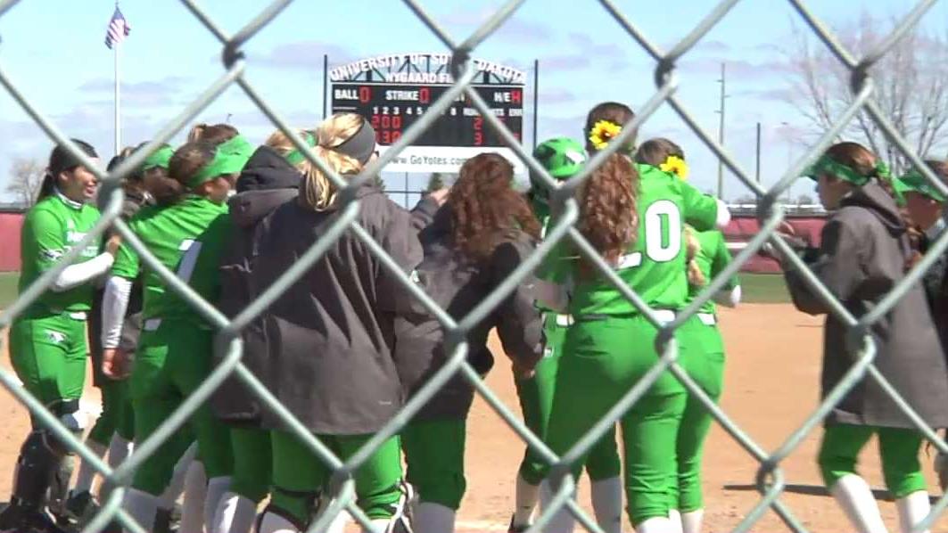 UND Softball Loses Early Lead to South Dakota in Eventual Loss - KVRR ...