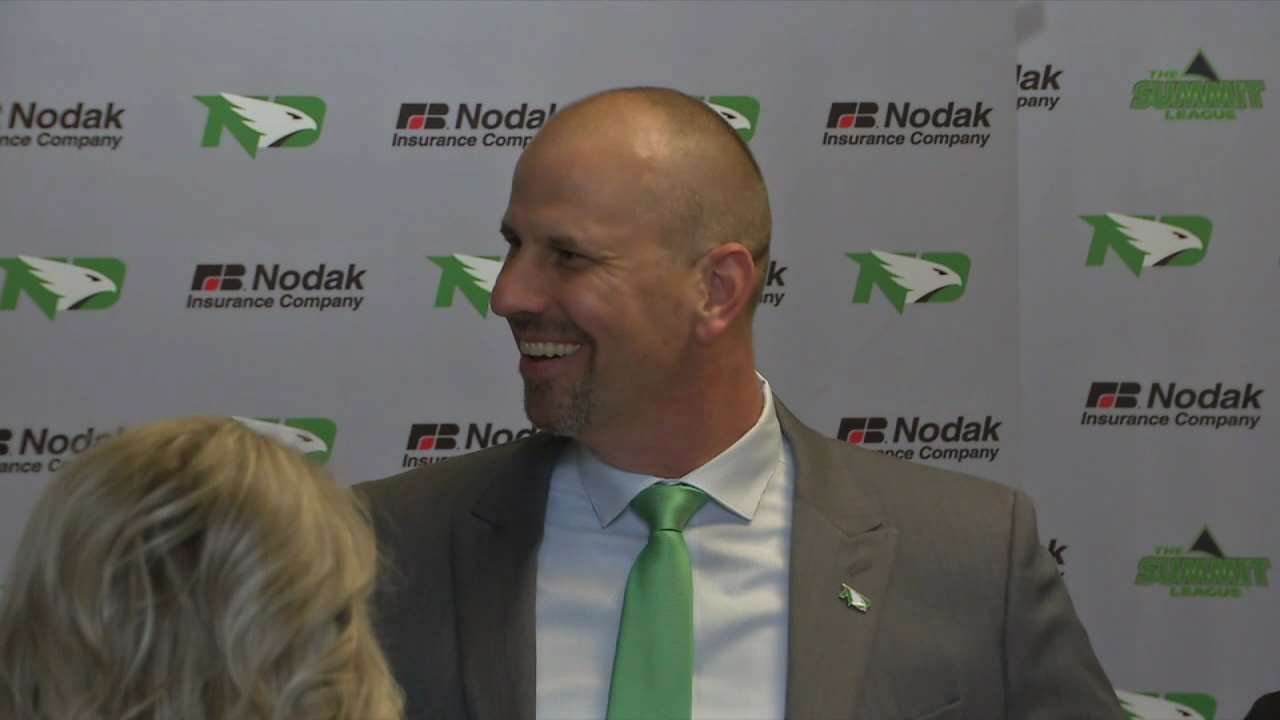 UND Officially Introduces Paul Sather As Men's Basketball Coach - KVRR ...