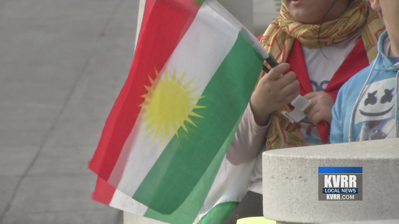 Kurdish Protest in Downtown Fargo Over Treatment in Iran - KVRR Local News