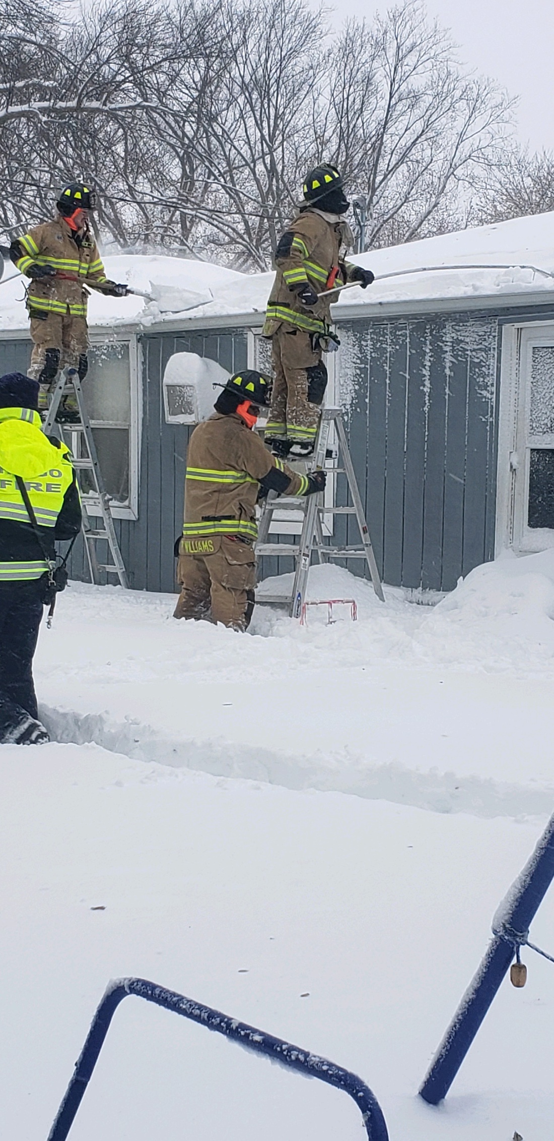 Fargo Firefighters Respond to Roof Collapse - KVRR Local News