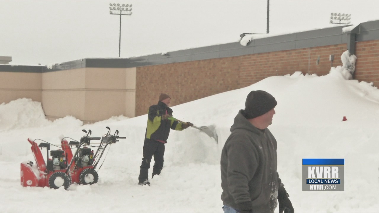 Helping Hands Help DGF High School After Snowstorm - KVRR Local News