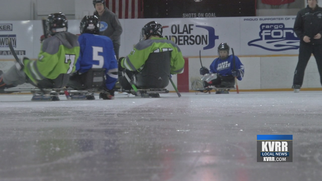 Hope Inc Jr. Sled Hockey Team Takes The Ice - KVRR Local News