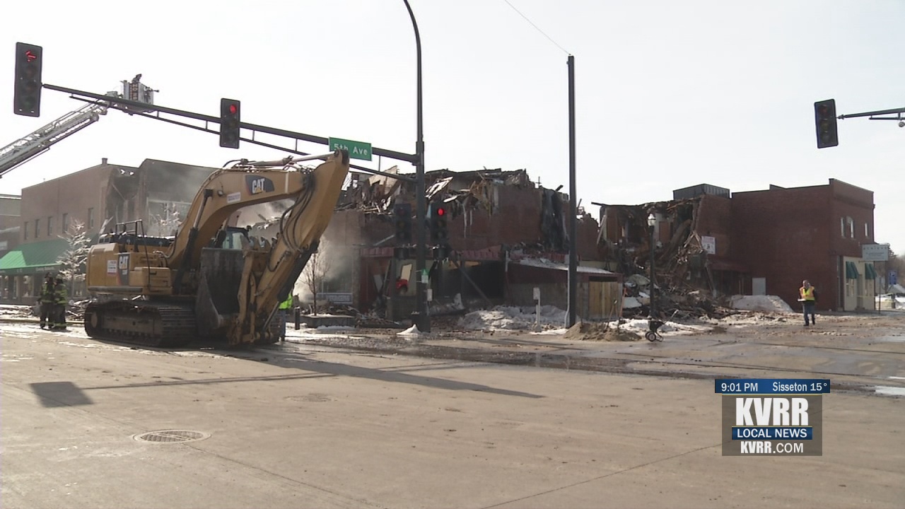 Four Buildings Demolished After Fire In Downtown Alexandria - KVRR ...