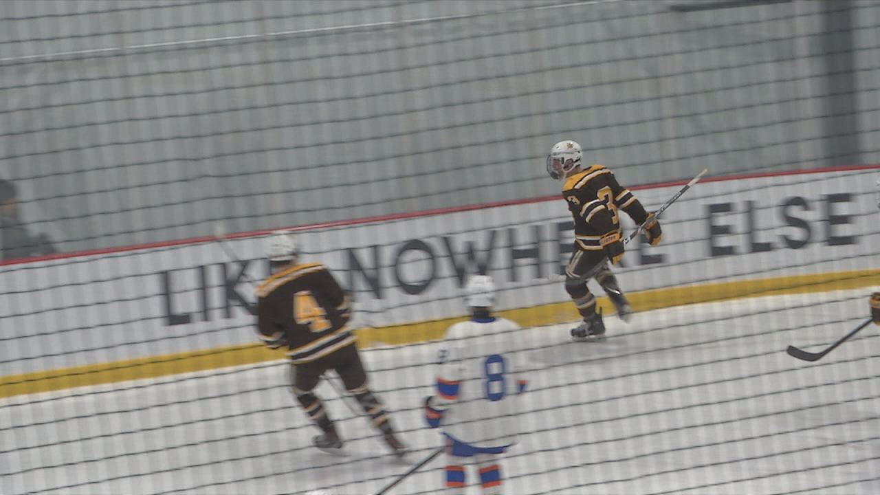 South-Shanley Hockey's Senf Reacts to Winning Play of the Year - KVRR ...