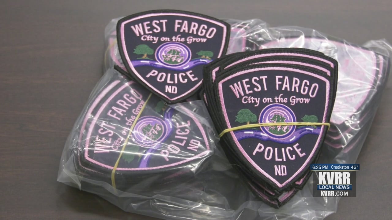 West Fargo Police selling pink patches for Breast Cancer Awareness ...