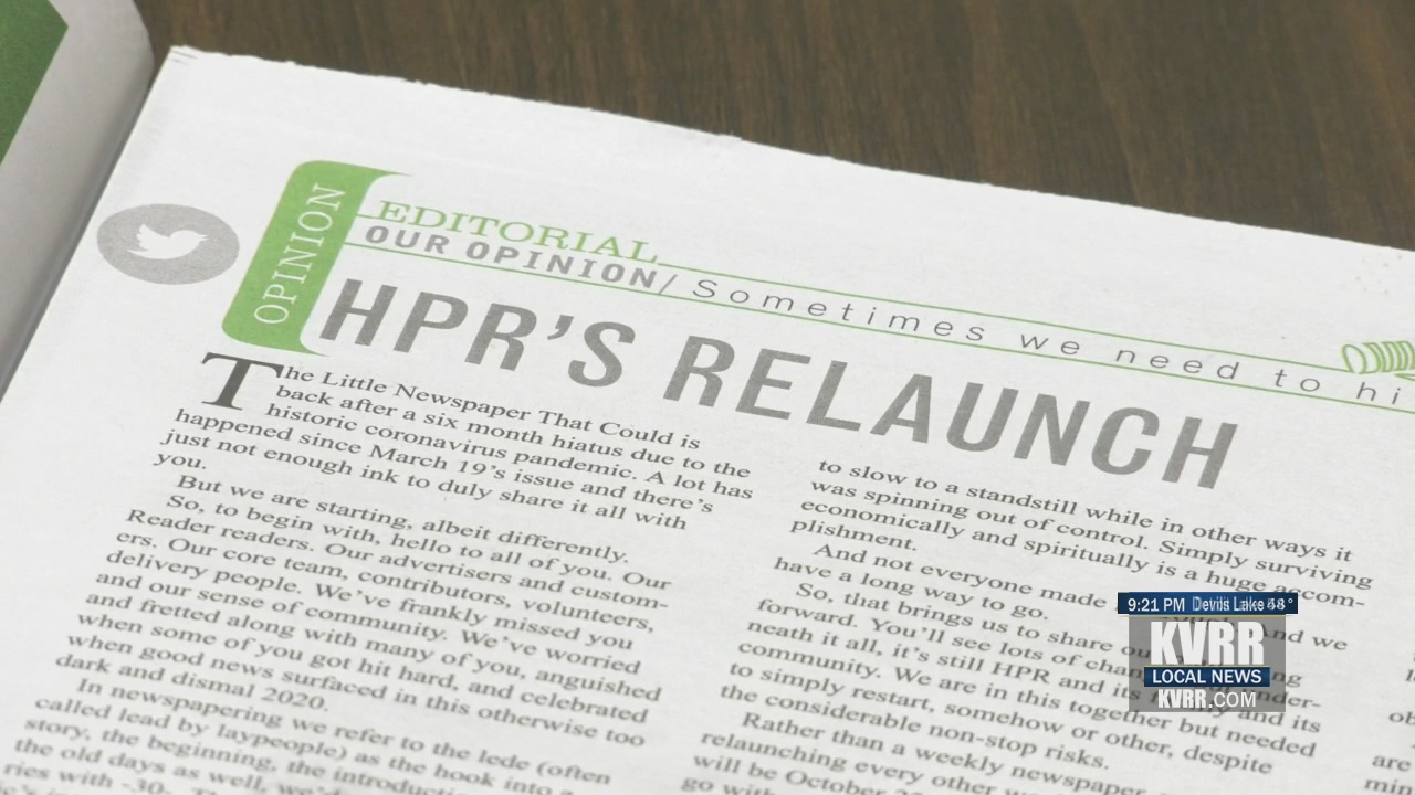 High Plains Reader Returns to Print - KVRR Local News