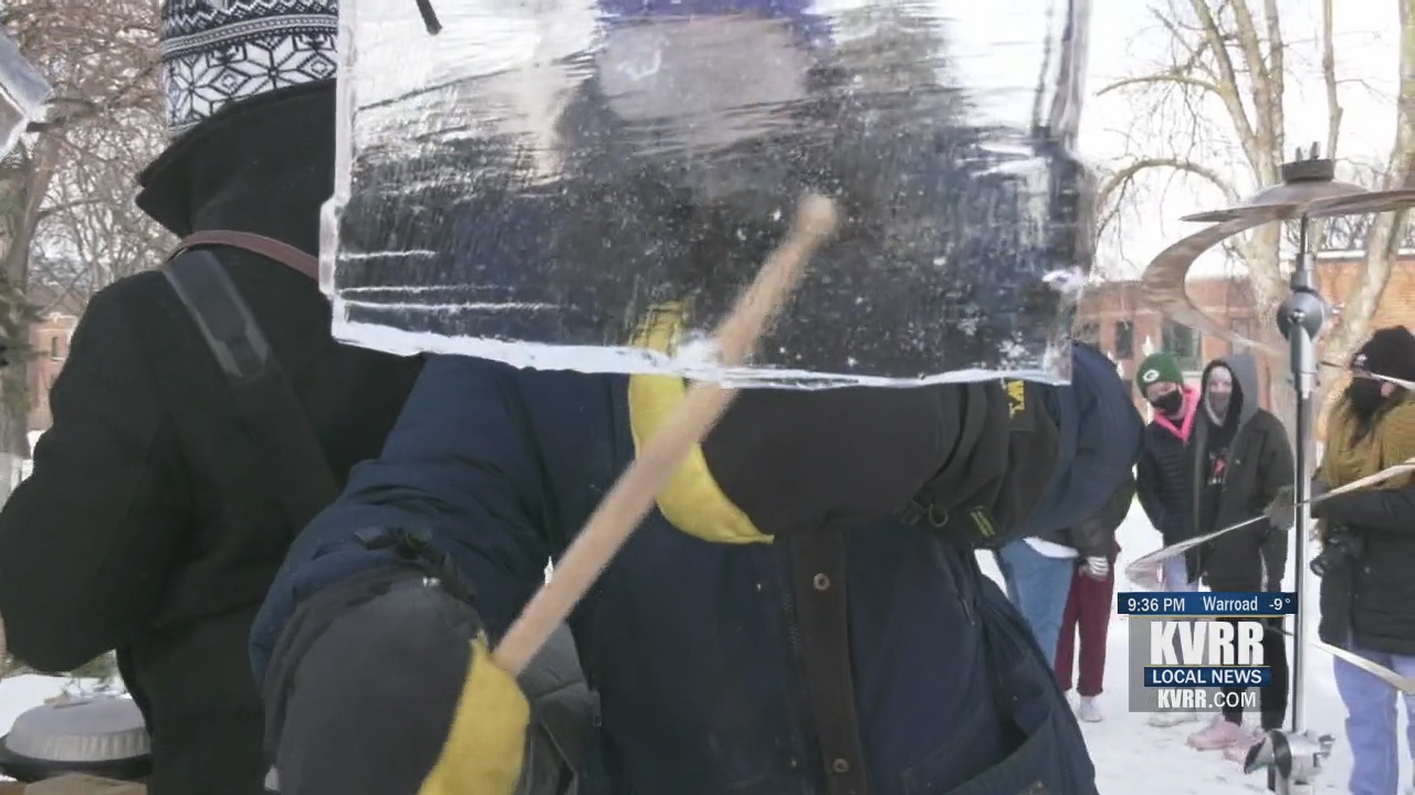 MSUM Musicians Use Ice-Made Percussions For Outdoor Performance - KVRR ...