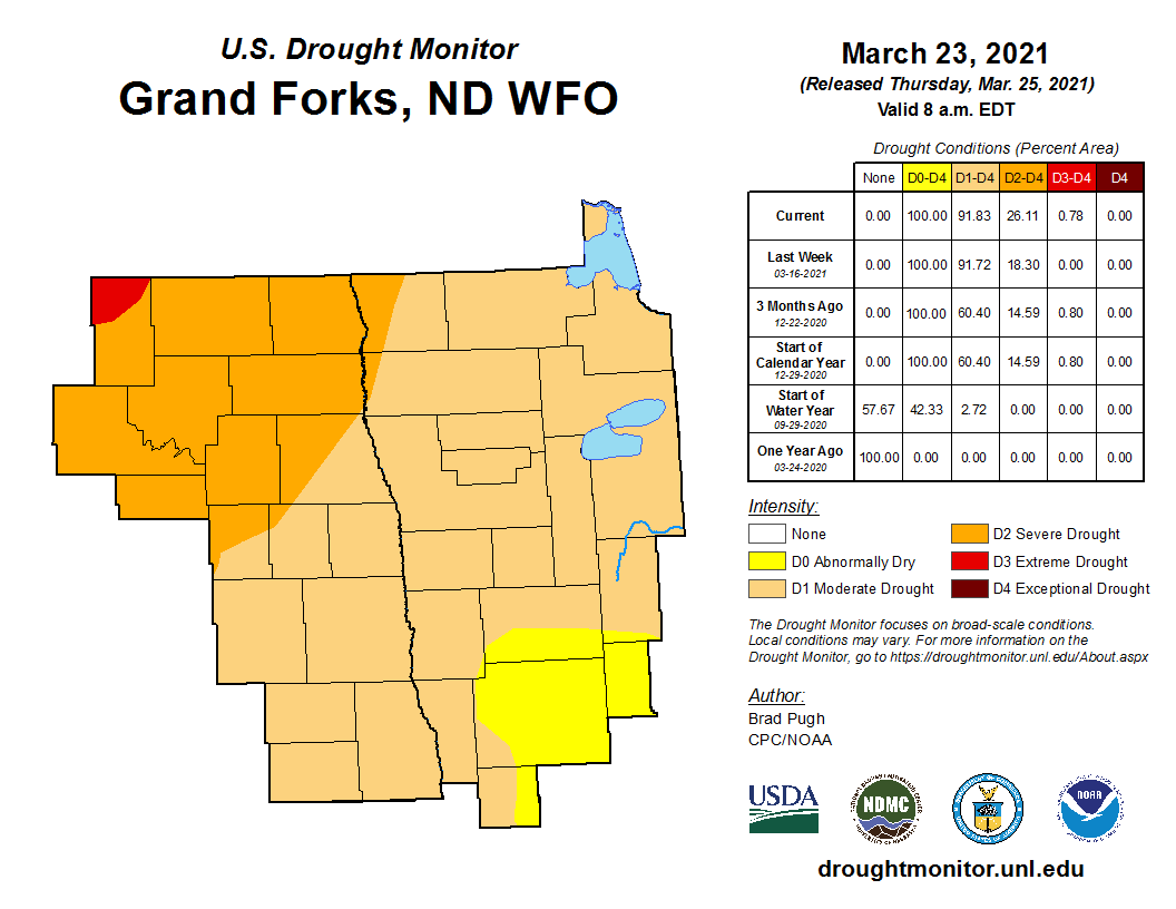 Drought worsens in eastern North Dakota, northwestern Minnesota - KVRR ...