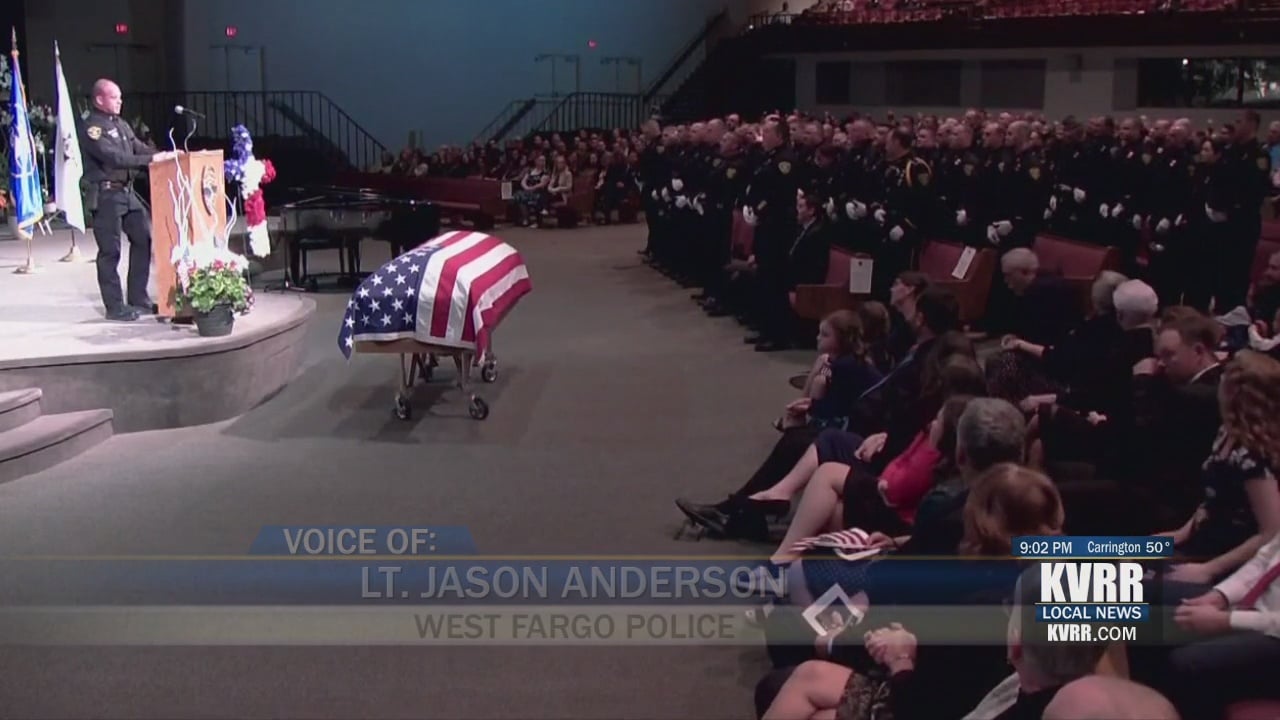 Community pulls together at funeral service for West Fargo Lt. Adam ...