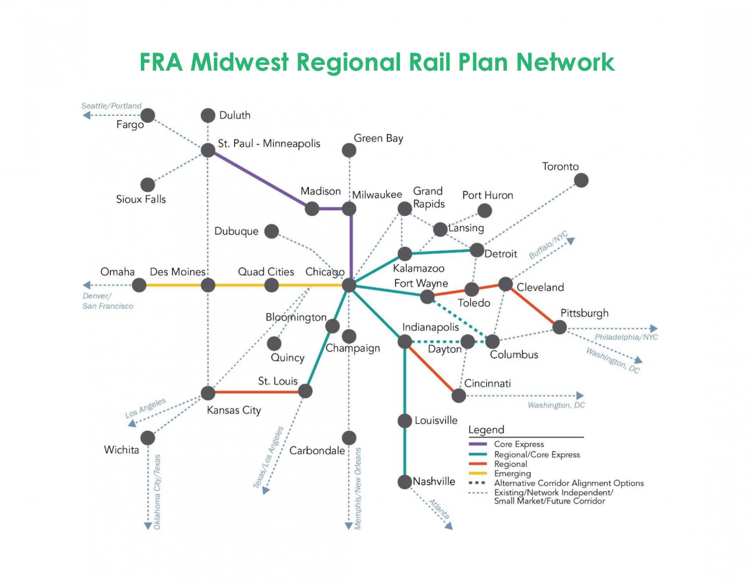 Federal Railroad Administration releases Midwest Regional Rail Plan ...