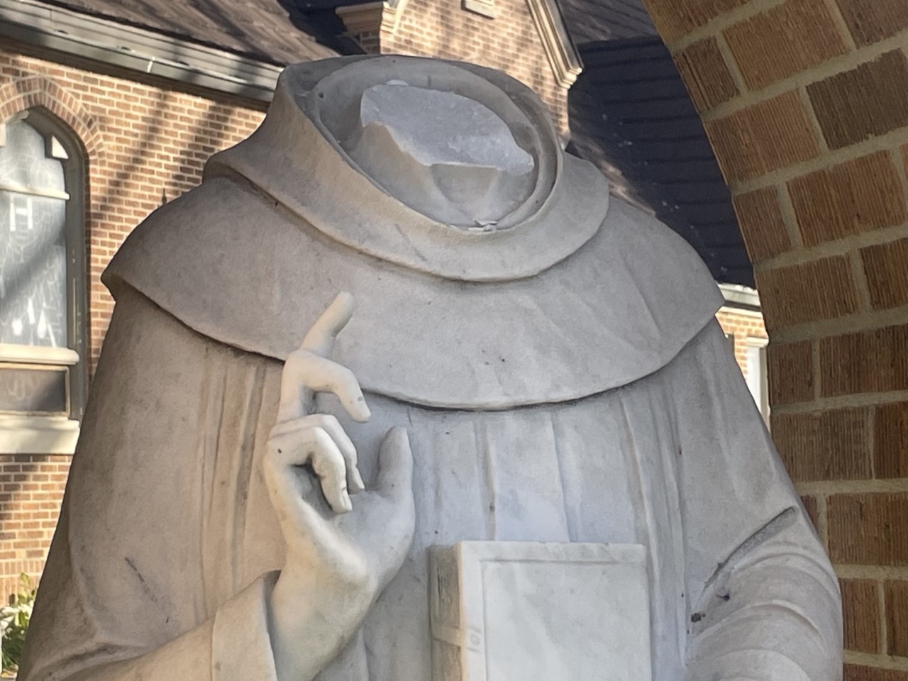 Statue decapitated at south Fargo church - KVRR Local News