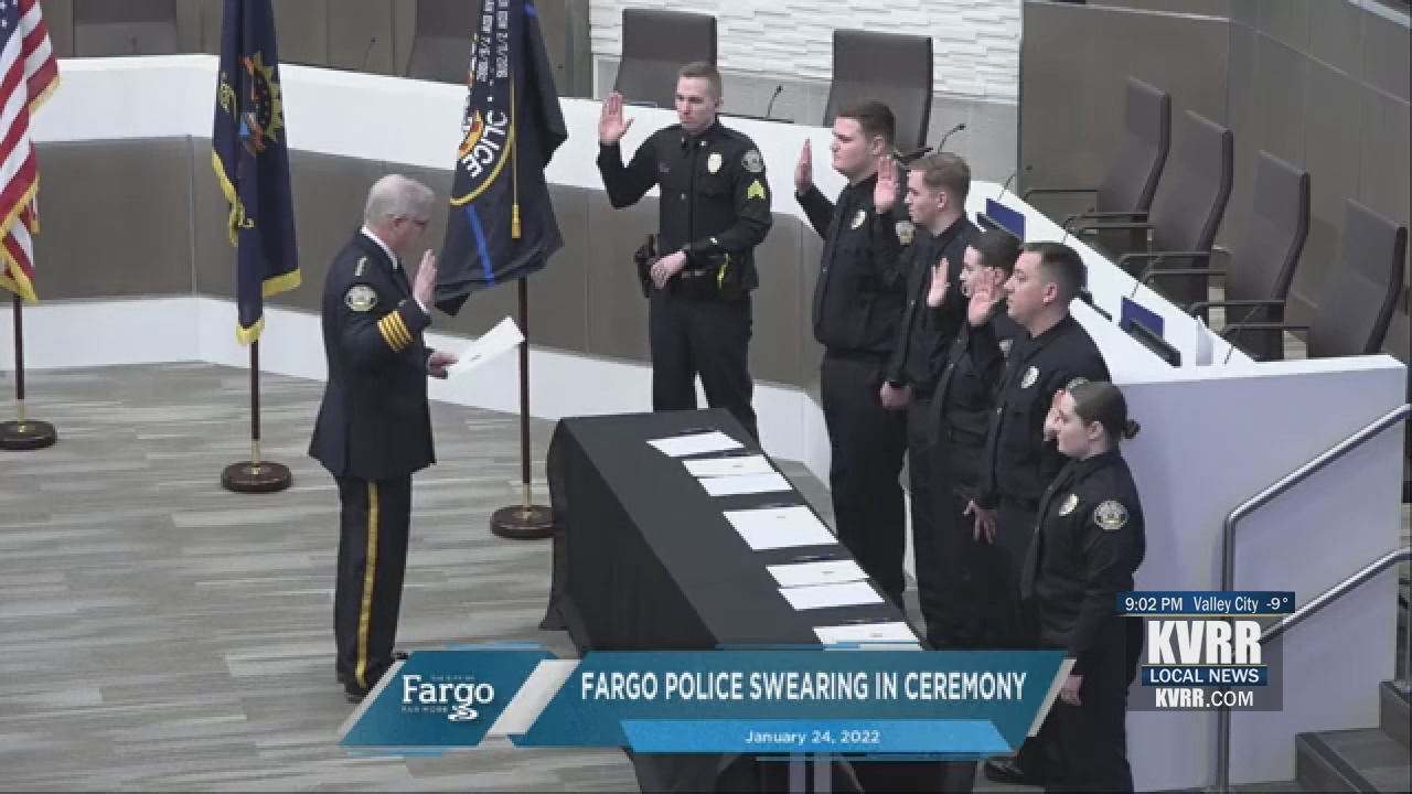 Fargo Police adds five officers to the force - KVRR Local News
