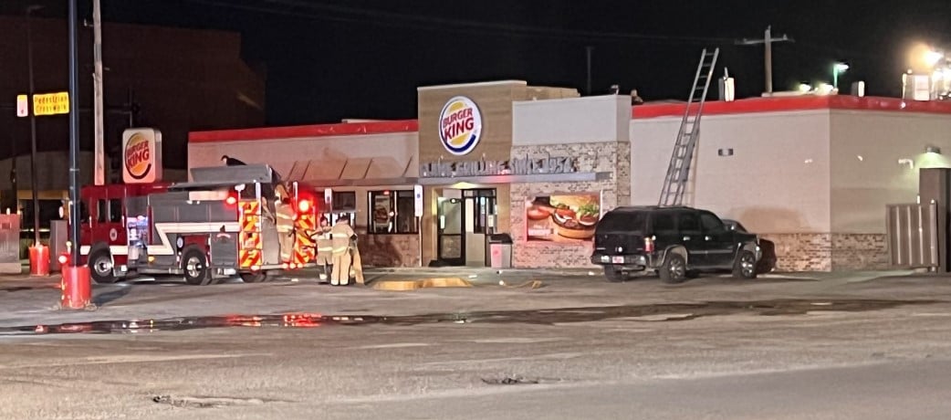 Burger King Building At Night