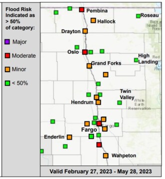 2023 Flood Outlook: threat for major flooding remains very low - KVRR ...