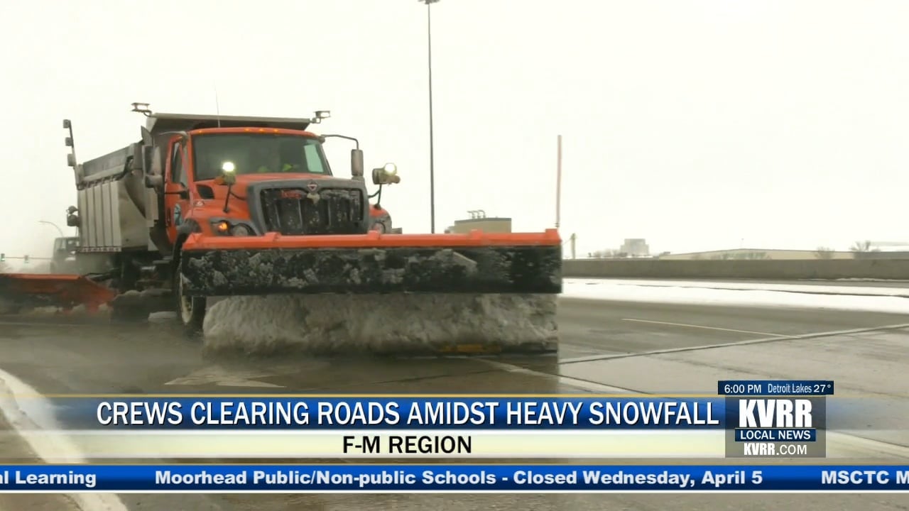 Crews Work To Keep Roads Open As Blizzard Warning Remains in Effect ...