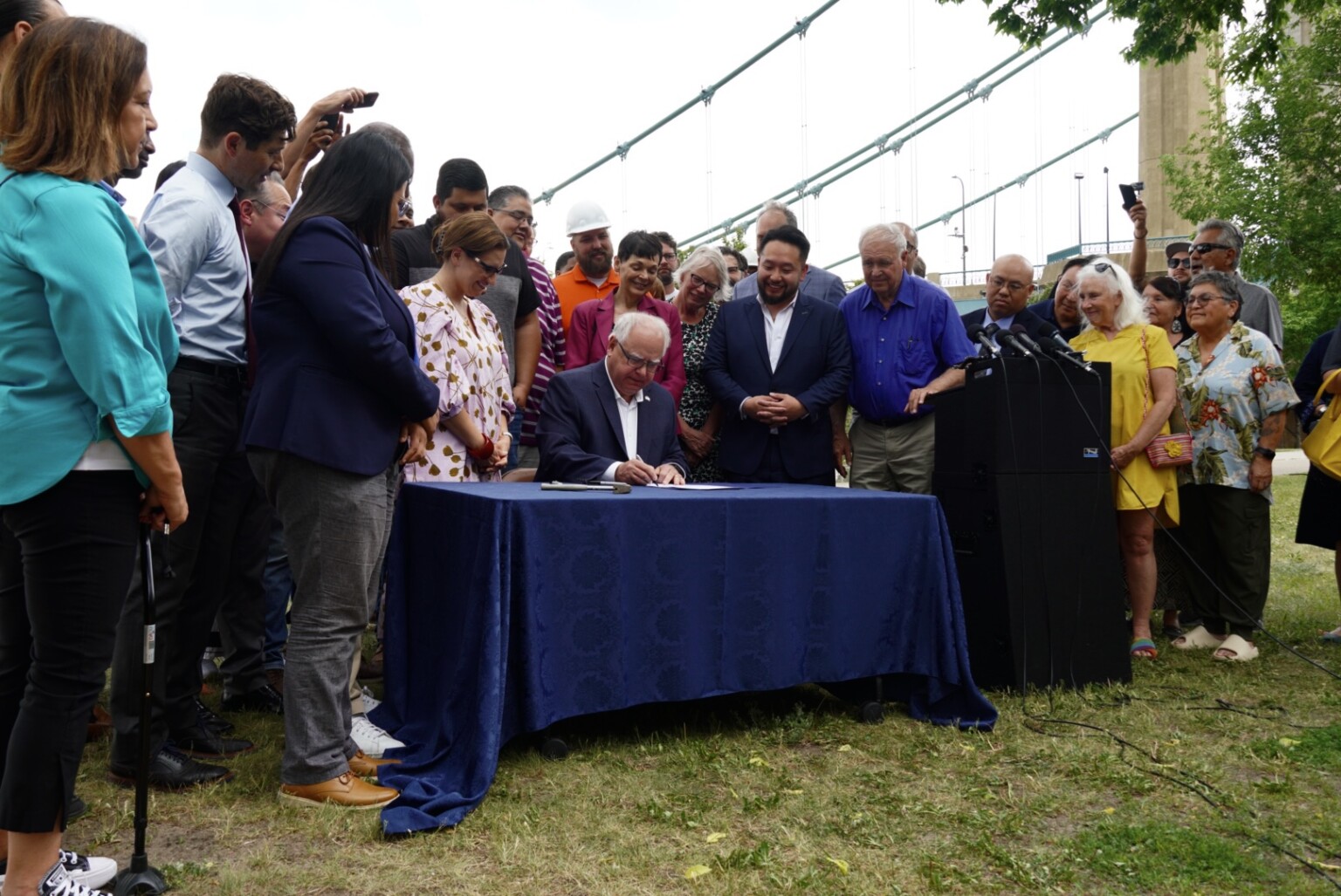 Gov. Walz signs largest infrastructure bill in state history - KVRR ...