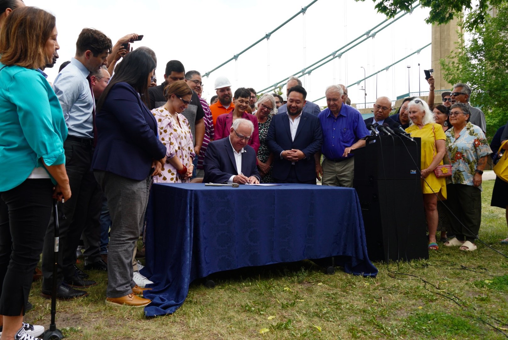 Gov. Walz signs largest infrastructure bill in state history - KVRR ...