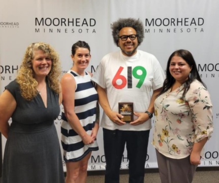 Jered Pigeon awarded Moorhead's first Destiny Holiday award - KVRR ...