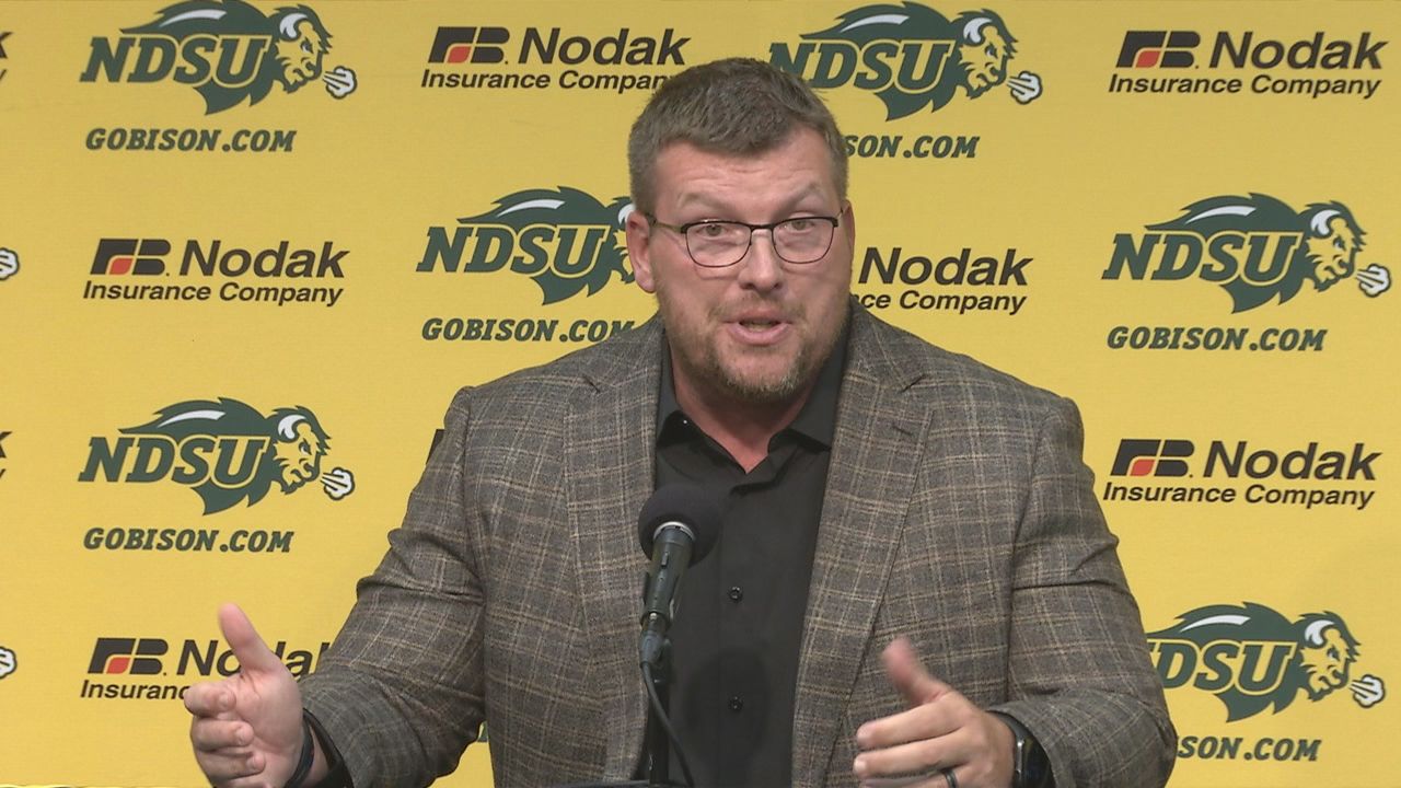 NDSU Football Hosts Media Day, Entz and Players Talk Leadership, Growth ...
