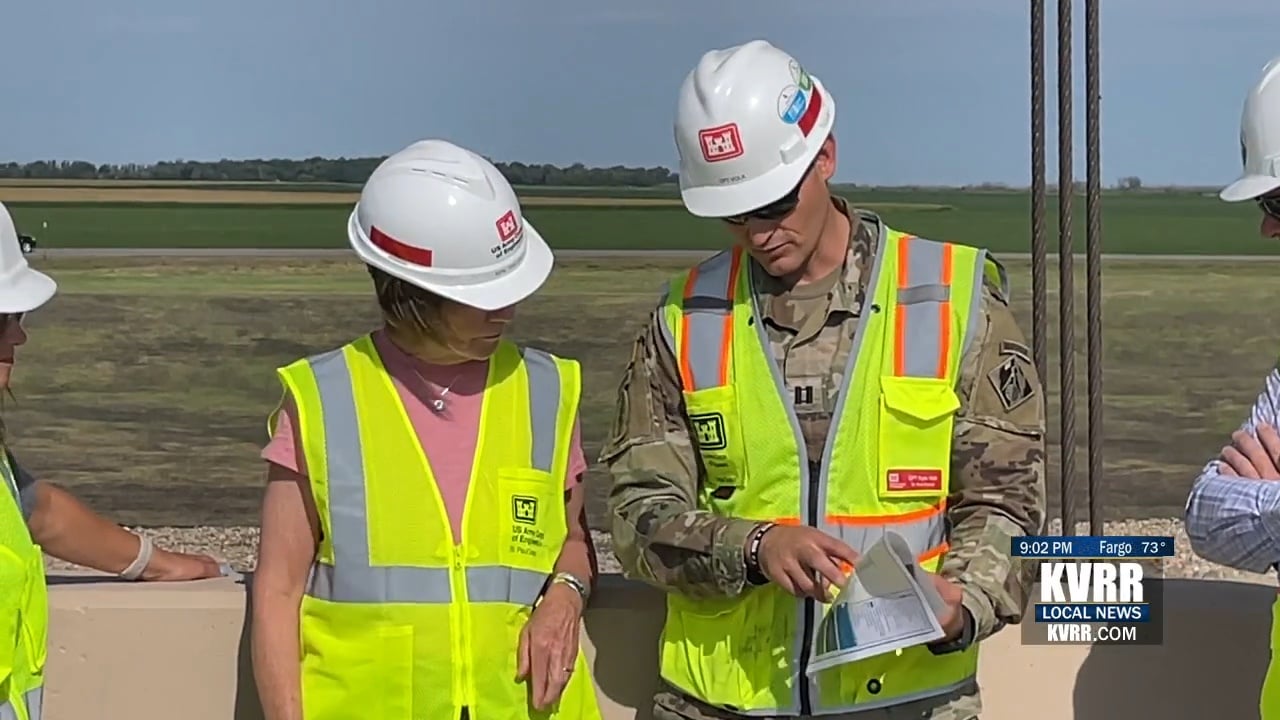 Sen. Smith tours FM Flood Diversion Project - KVRR Local News