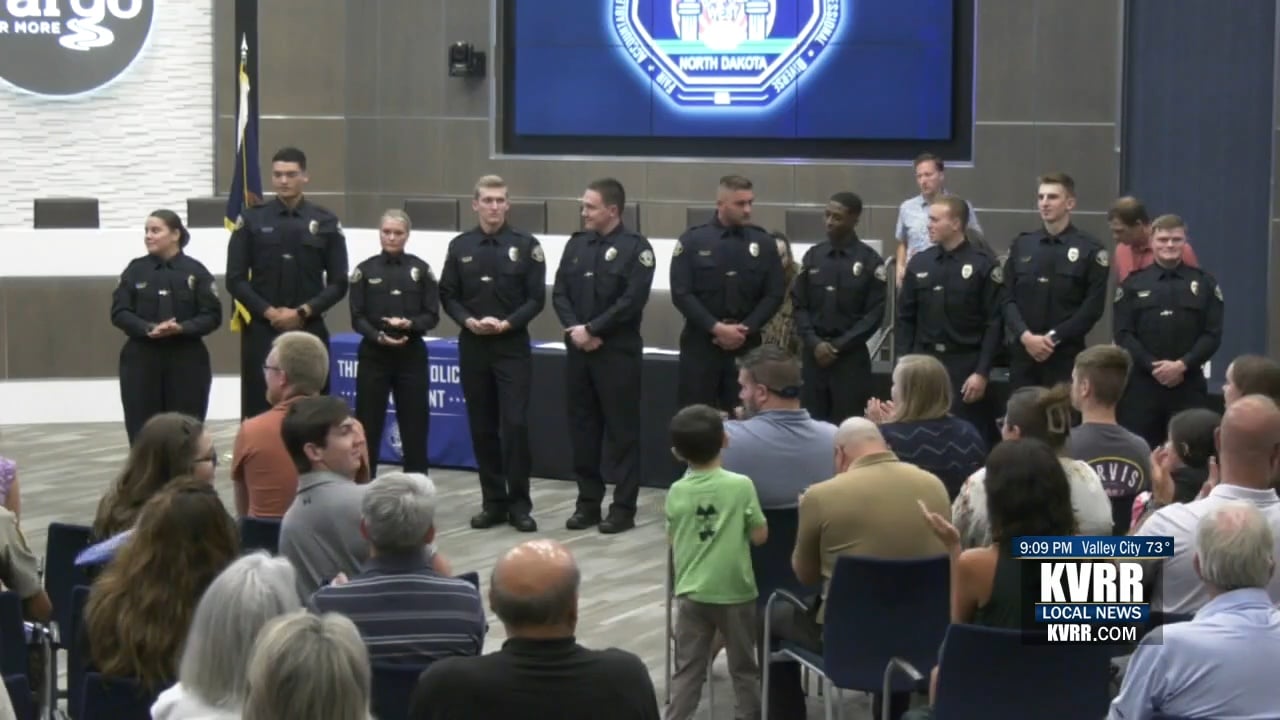 Fargo Police welcomes in 10 new officers - KVRR Local News