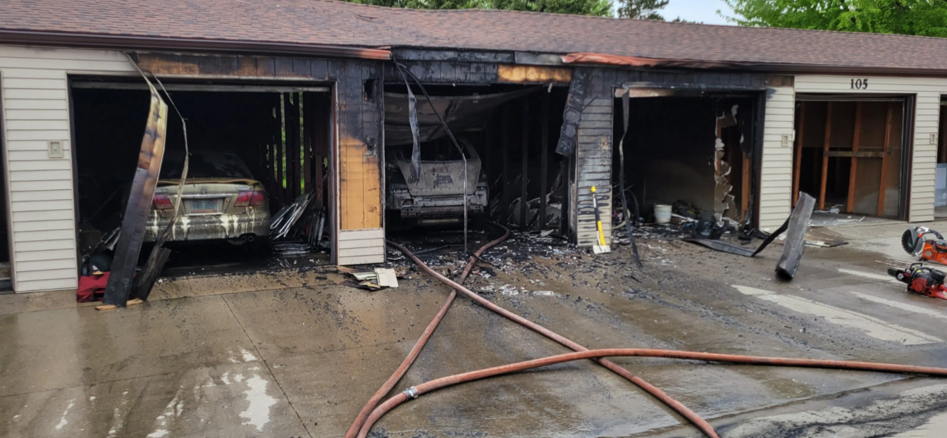 Car Fire Spreads To South Fargo Apartment Garages - KVRR Local News