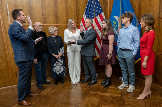 Armstrong and Strinden Sworn In As Governor and Lt. Governor of North ...
