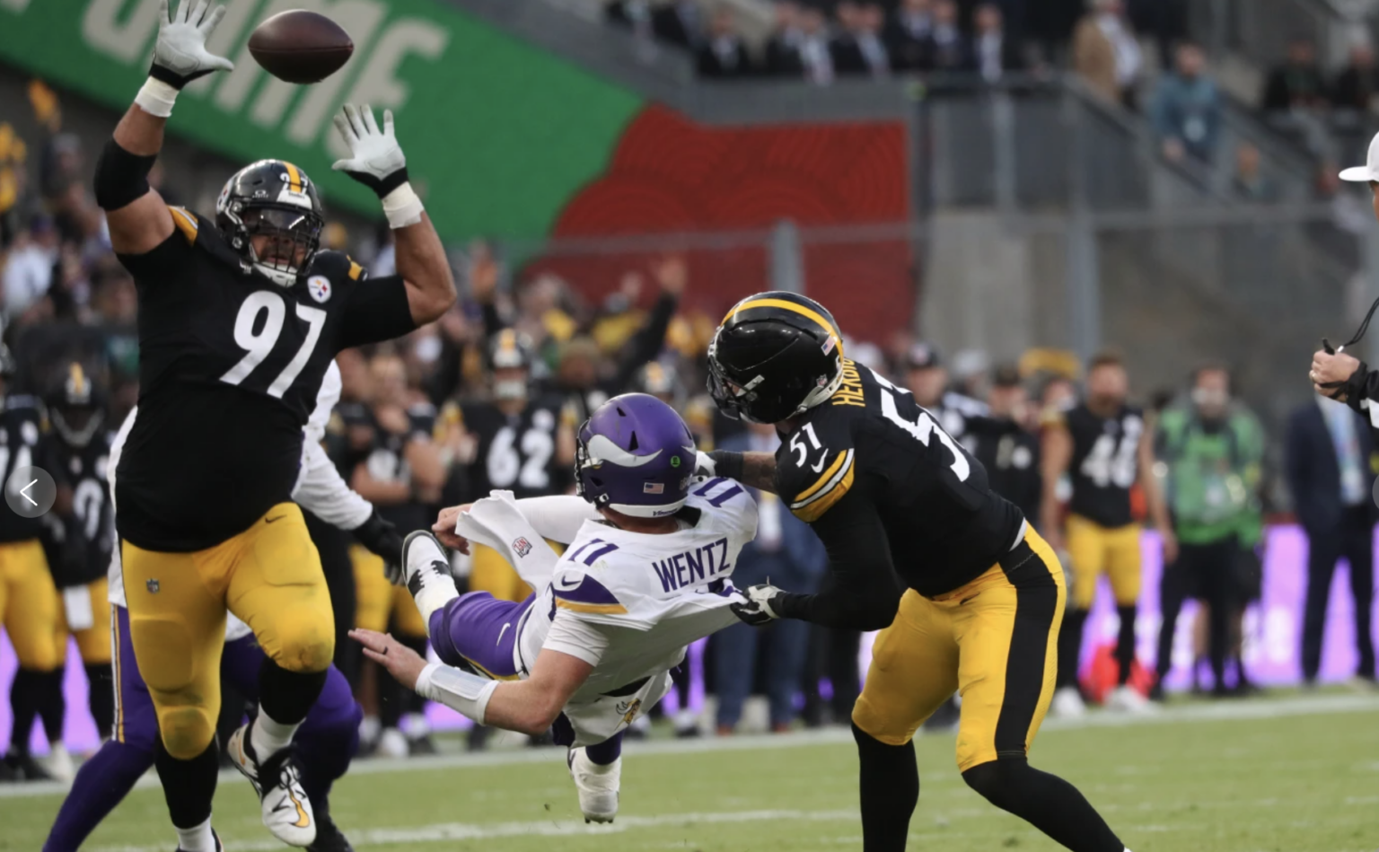 Steelers hold on for 24-21 win over Vikings in NFL’s first regular-season game in Ireland - KVRR ...