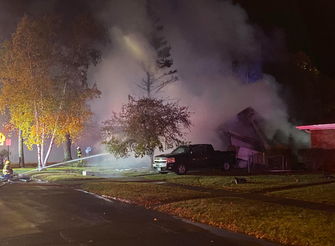 Fire, explosion levels home in Hibbing, Minnesota - KVRR Local News
