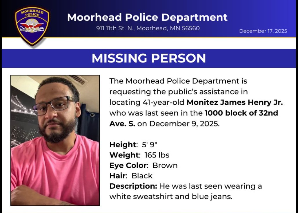 Moorhead Police ask for help finding missing man - KVRR Local News