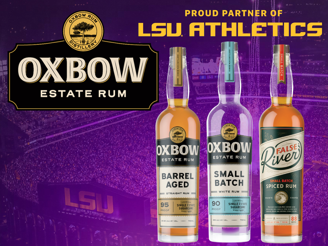Oxbow Rum Distillery Named Official Rum of LSU Athletics ...