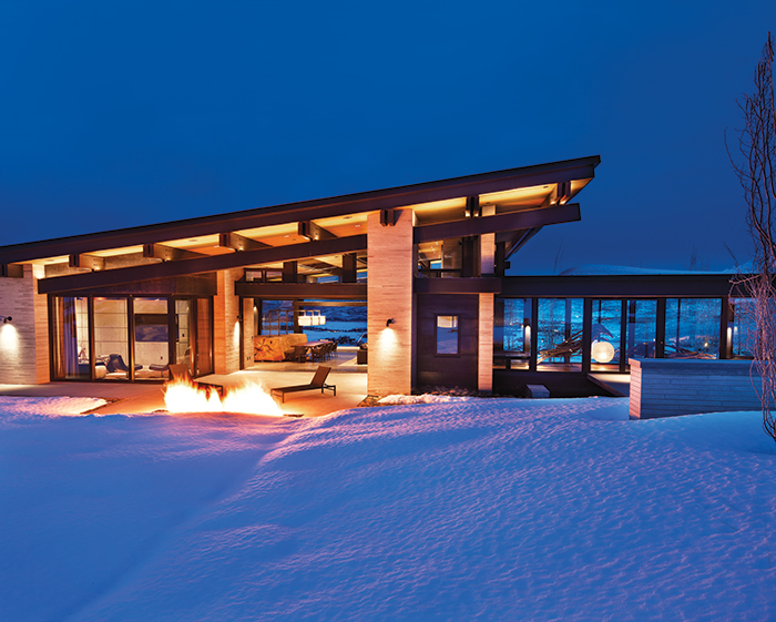 17 Mountain Homes in the Winter - Mountain Living