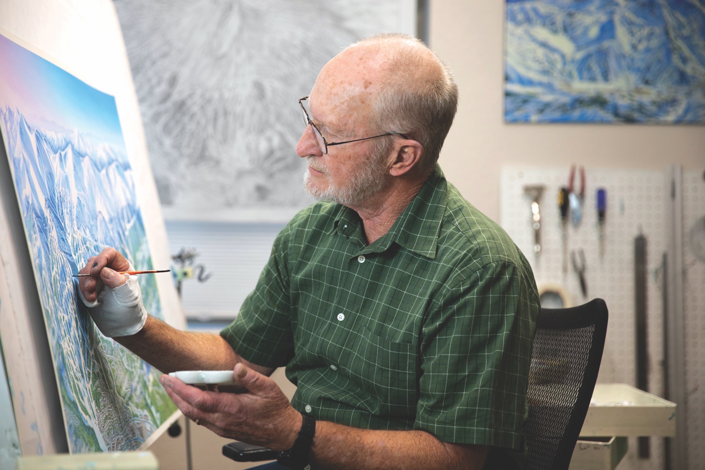 Meet the Artist Behind the Ski Maps - Mountain Living