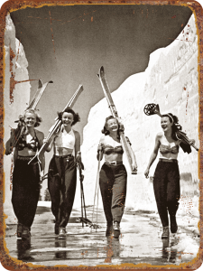 A Brand Built Around a Beloved Vintage Ski Photo - Mountain Living