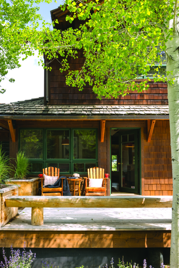 A Rustic Cabin at the Edge of a Willow-Lined Stream Embraces Eclectic ...