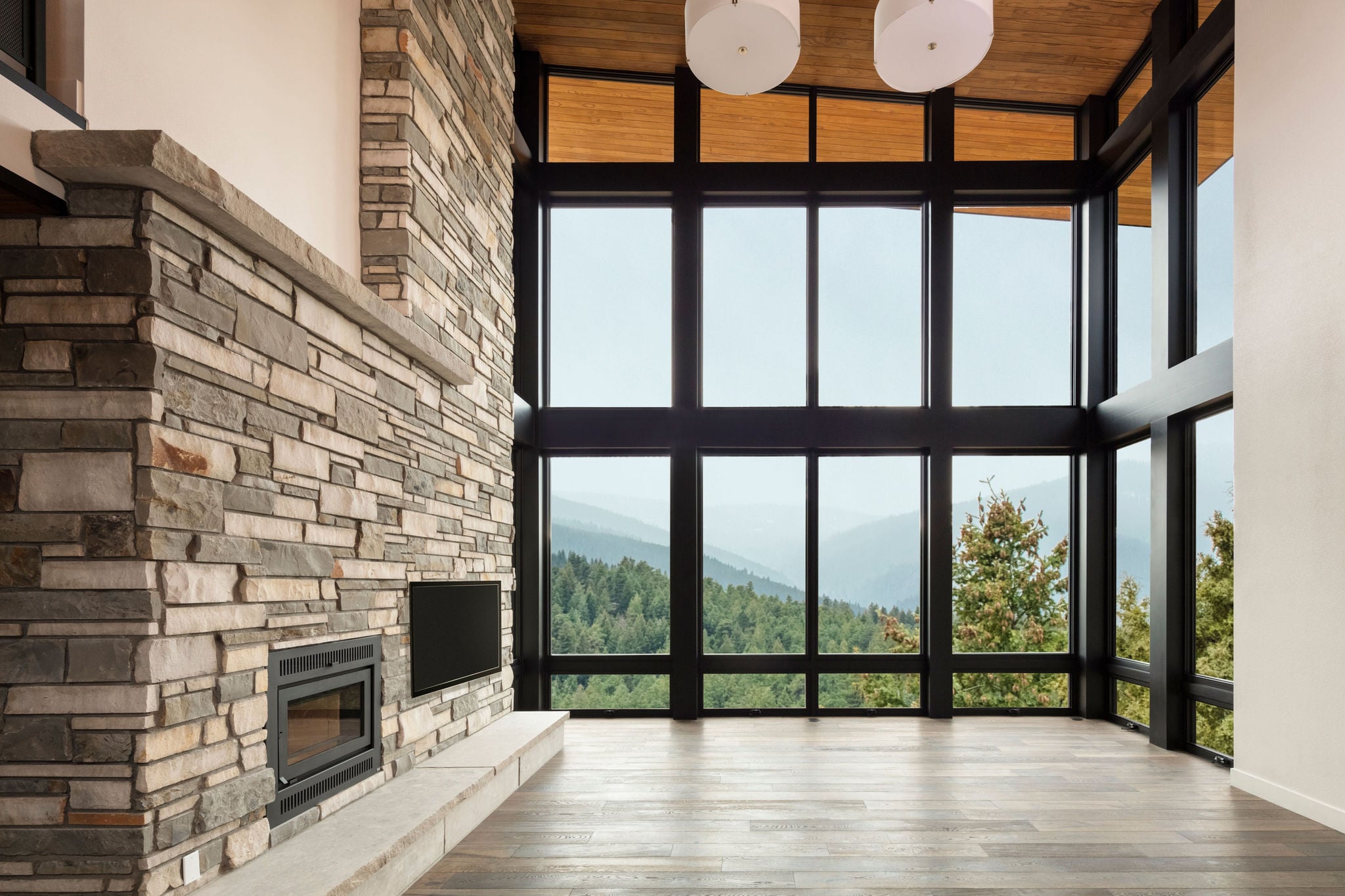 A Multi-Level Mountain House Dazzles in the Woods - Mountain Living