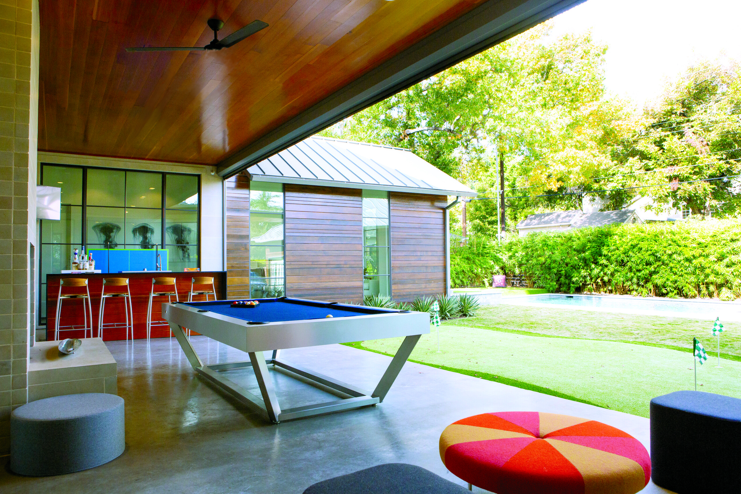 A Pool Table that Complements Mountain Modern Design - Mountain Living