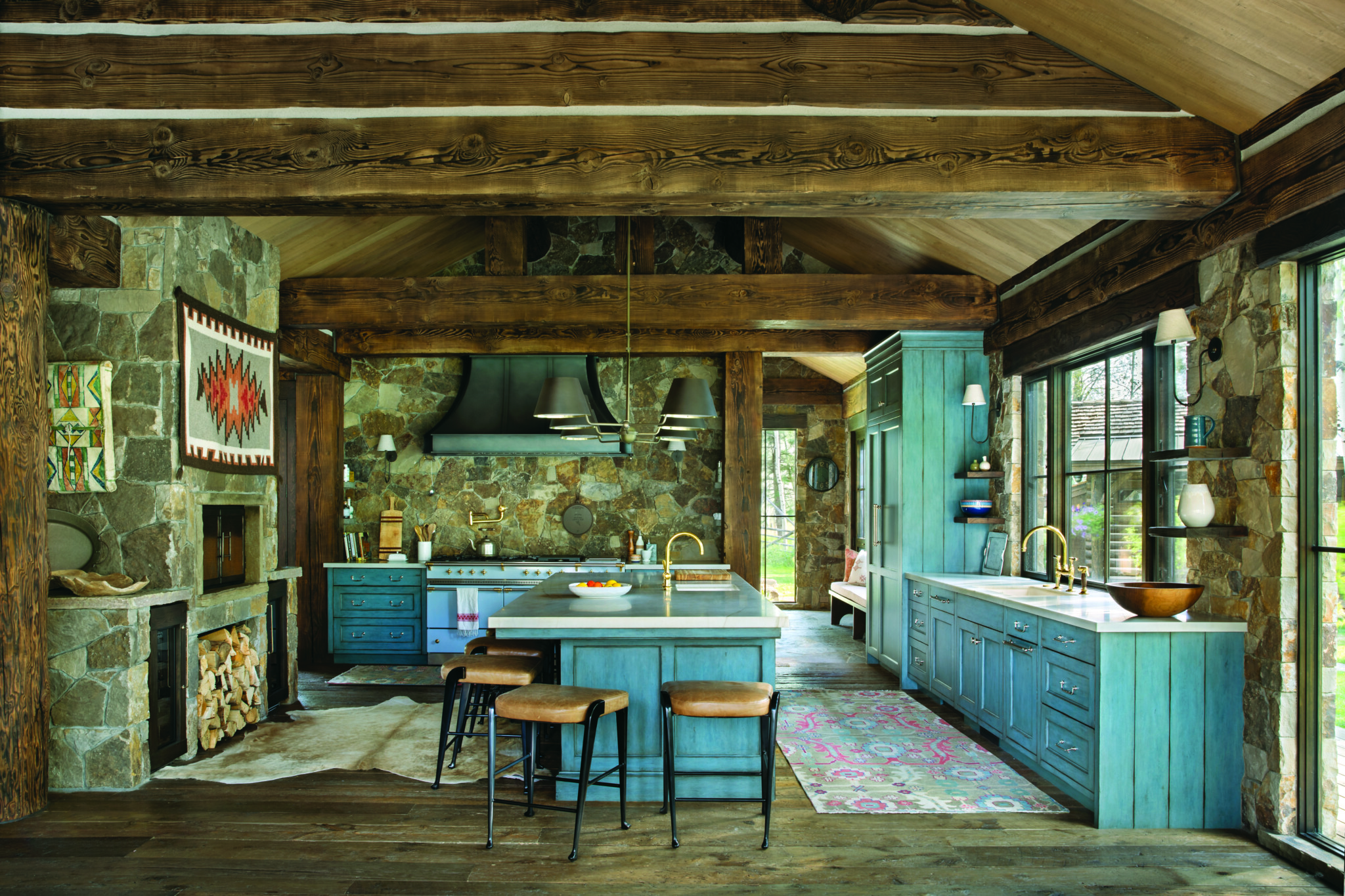 Modern Rustic Appeal with Timber, Reclaimed Wood and Quarried Stone ...
