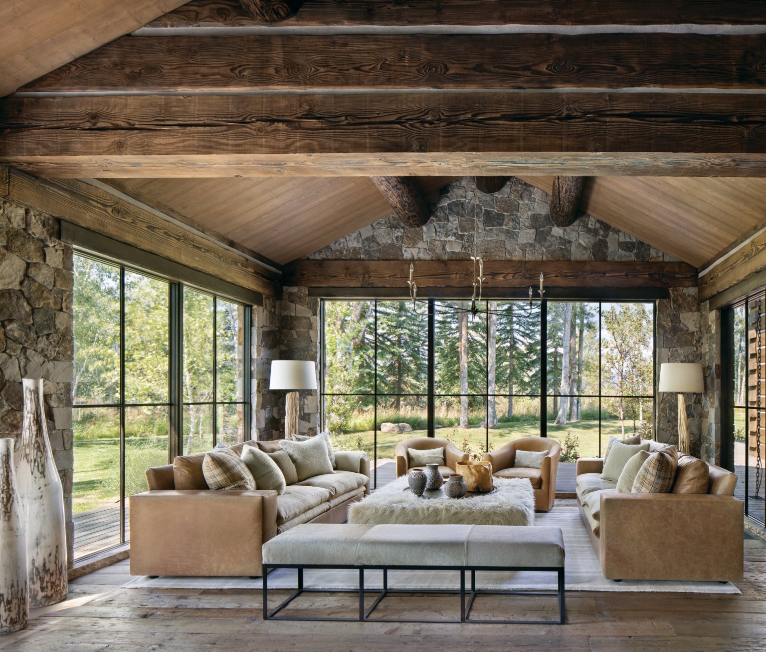 Modern Rustic Appeal with Timber, Reclaimed Wood and Quarried Stone ...