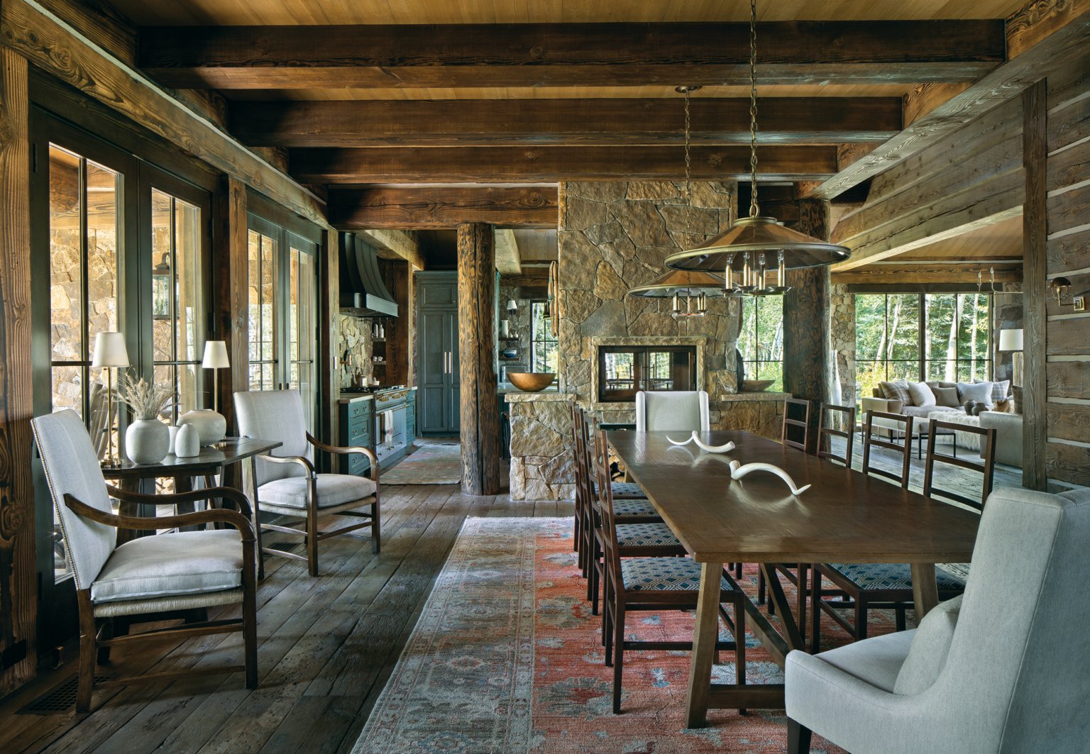 Modern Rustic Appeal with Timber, Reclaimed Wood and Quarried Stone ...